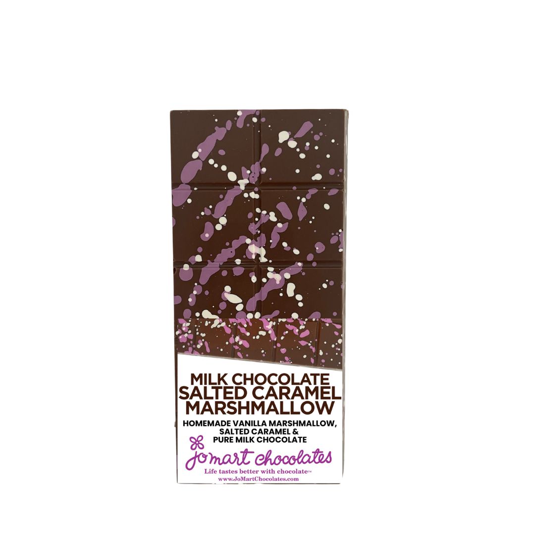 Salted Caramel Marshmallow Artisanal Chocolate Bar – JoMart Chocolates